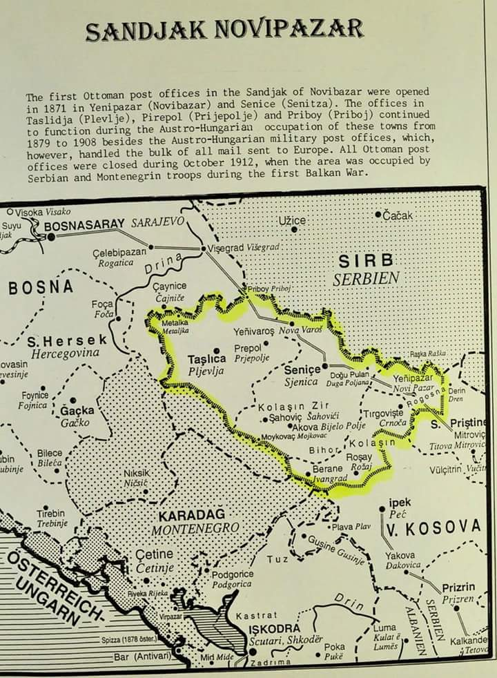 Map of Sanxhak of Novi Pazar in 1912 – Balkan Academia