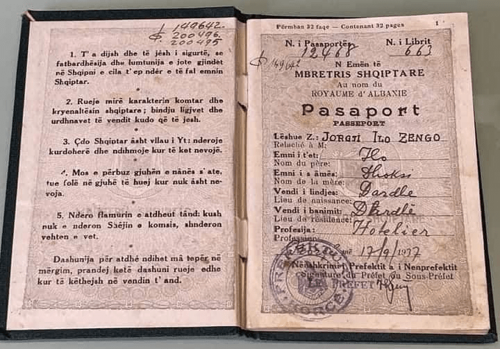 How did an Albanian passports look like in 1937? - Balkan Academia