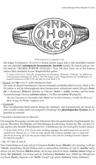 Documentation of illyrian letters and writing – Balkan Academia