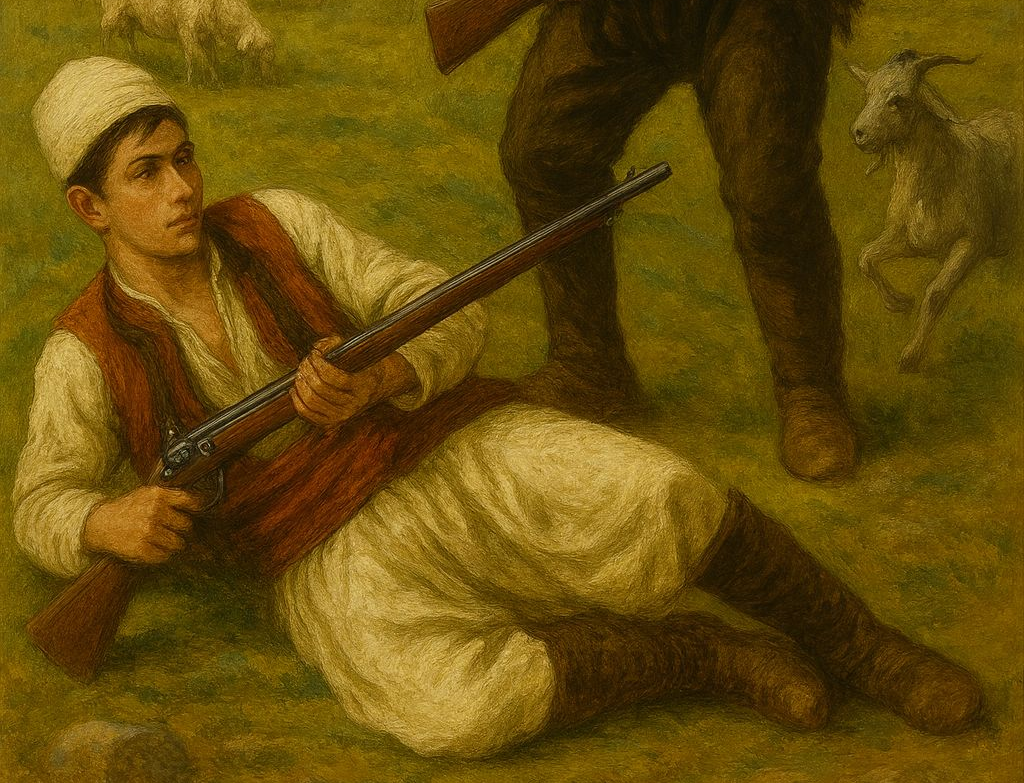 Avdi Hysa (Avdi Hisa) (c. 1830-1862) the Albanian shepherd of Vranina ...