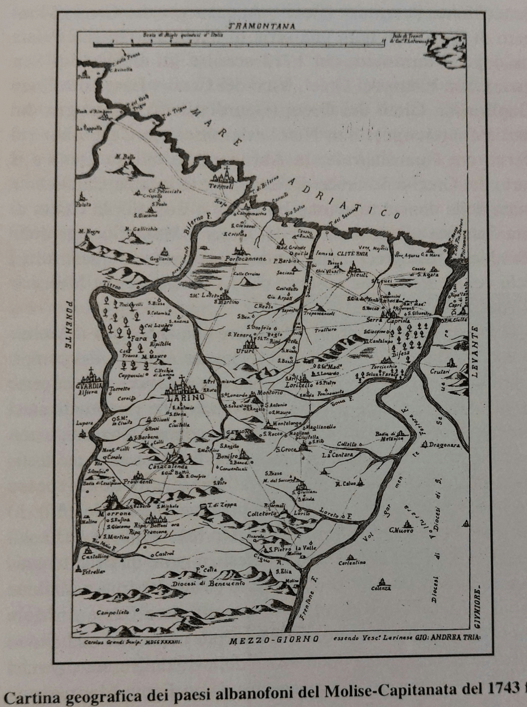 Geographical Map of Albanian-Speaking Settlements in Molise–Capitanata ...